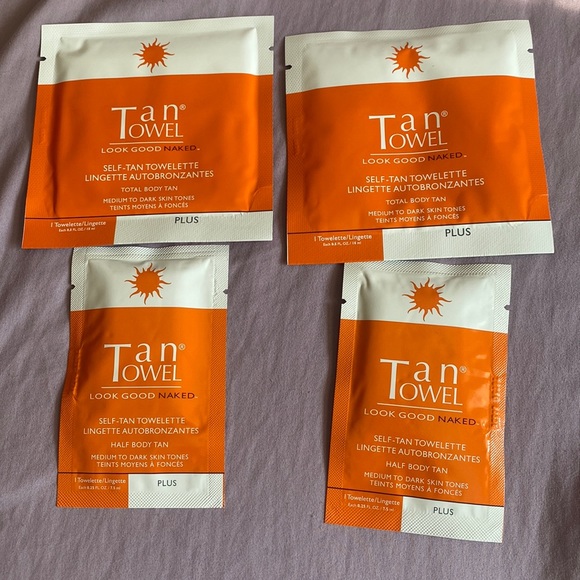 Tan Towel | Bath & Body | Tan Towel Look Good Naked 4 Pack Full Half ...